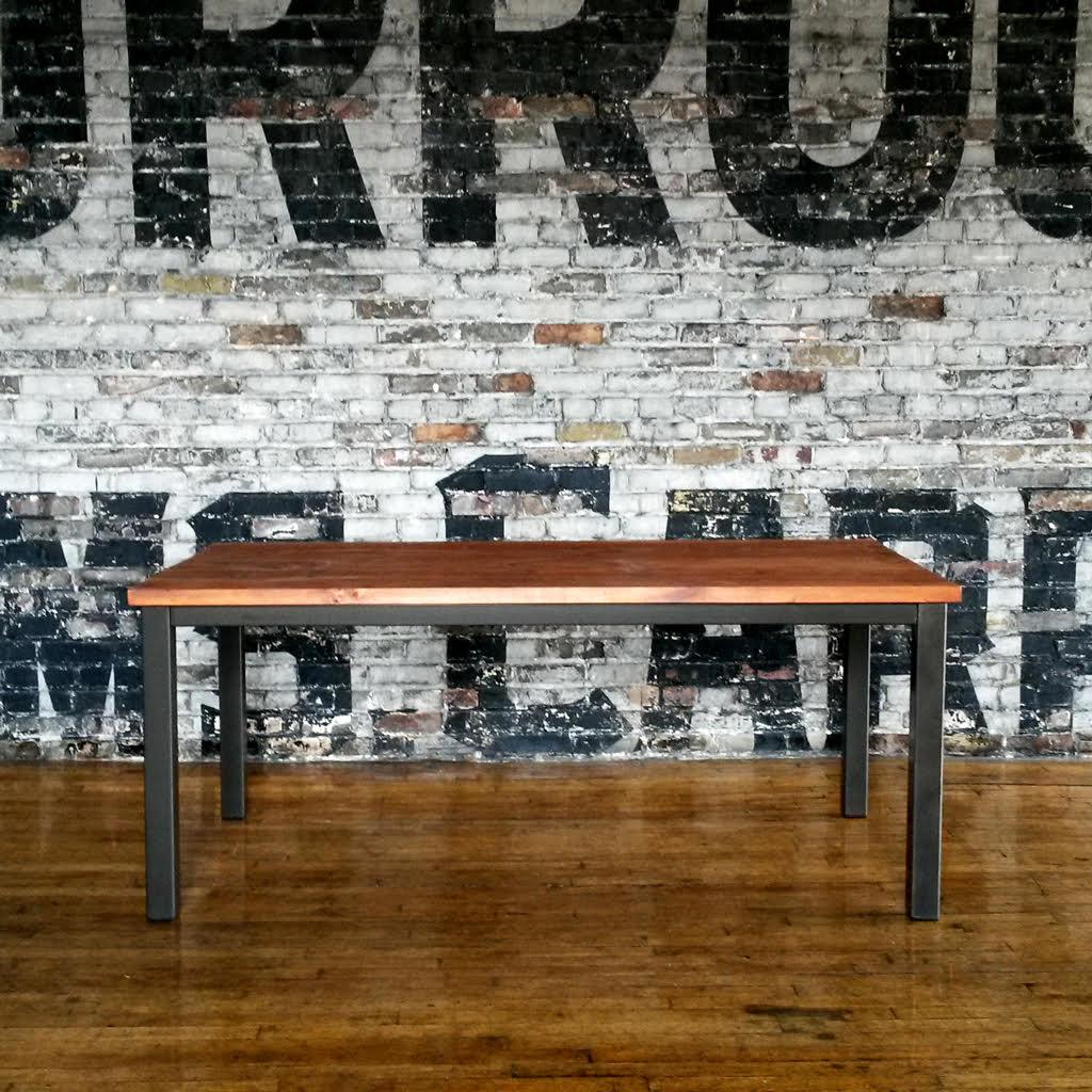 Solid Wood Table with Jackson Base